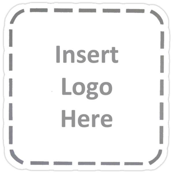  Insert Logo Here Stickers By DeLaChris Redbubble