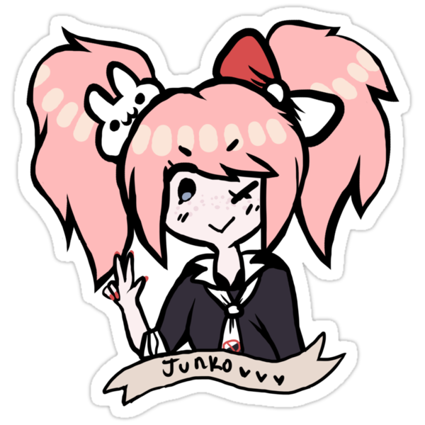 Junko Enoshima Sticker Stickers By Souda Redbubble