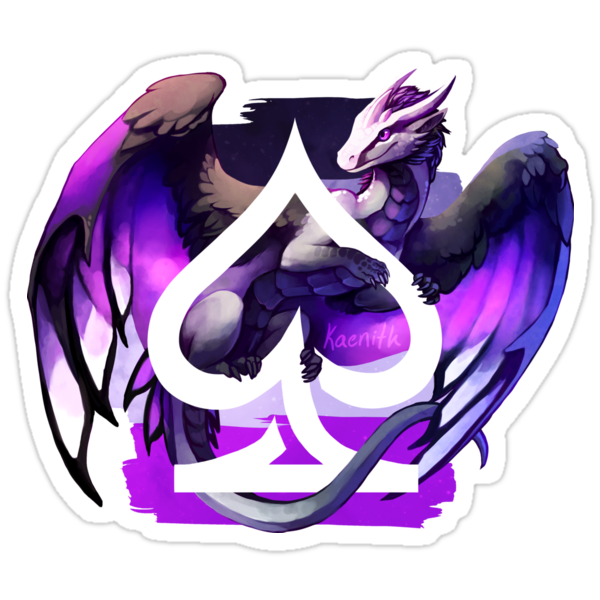 Asexual Pride Dragon Stickers By Kaenith Redbubble