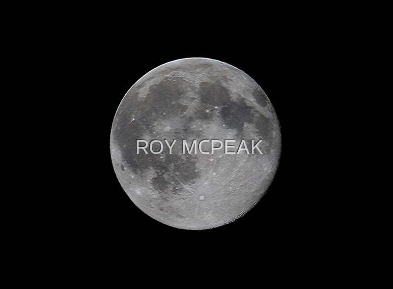 "Silver moon" by ROY MCPEAK | Redbubble