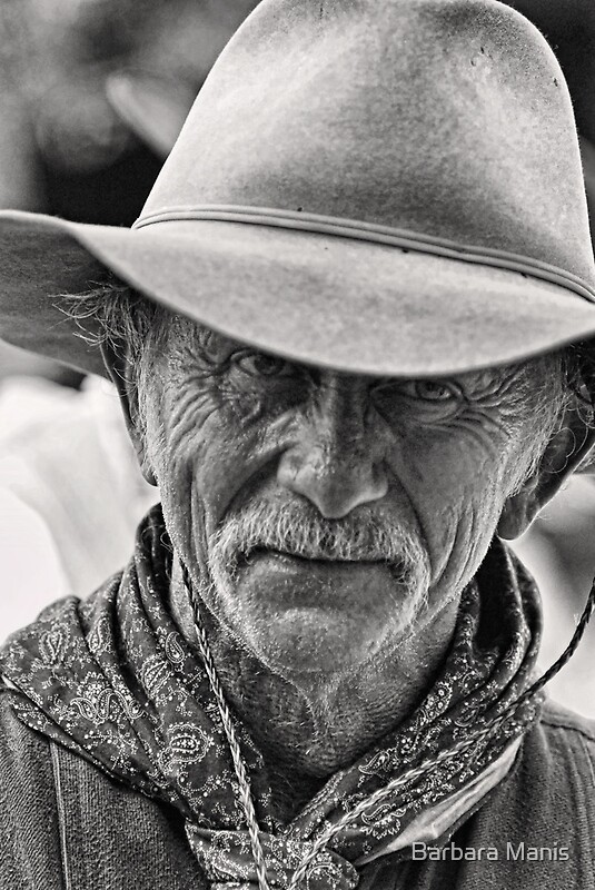 "Rugged Cowboy" by Barbara Manis | Redbubble