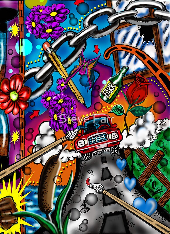 ""Legal Pad Doodles #2"" by Steve Farr | Redbubble