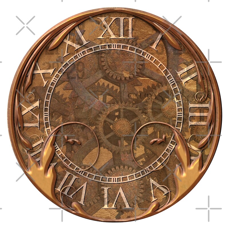 " Steampunk Gears Clock" by FantasySkyArt | Redbubble