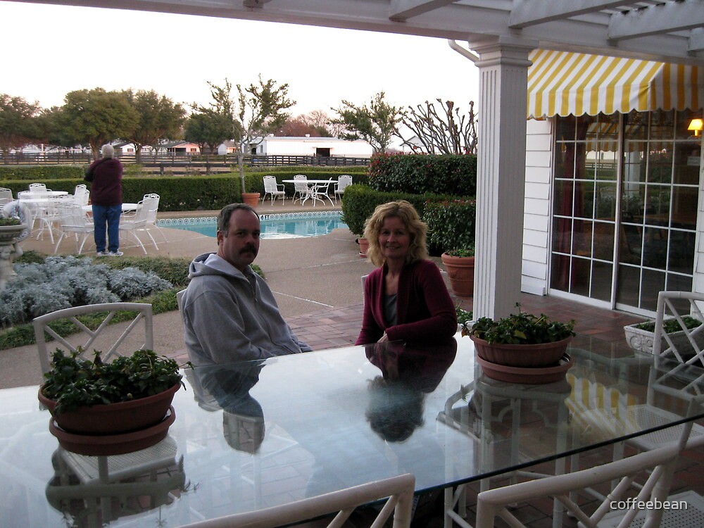 "Southfork Ranch Breakfast Table and Swimming Pool" by coffeebean ...