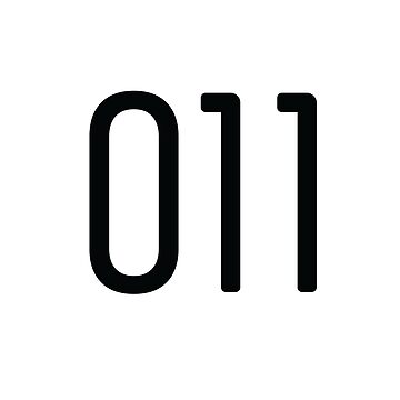"011 tattoo" Sticker for Sale by Taylor Fitzgerald | Redbubble