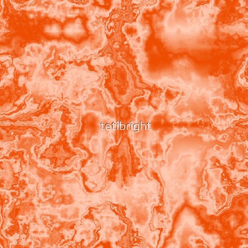 "Orange marble pattern" by tetibright | Redbubble