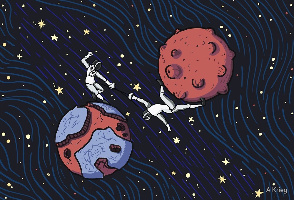 "Space Fencing" by A Krieg | Redbubble