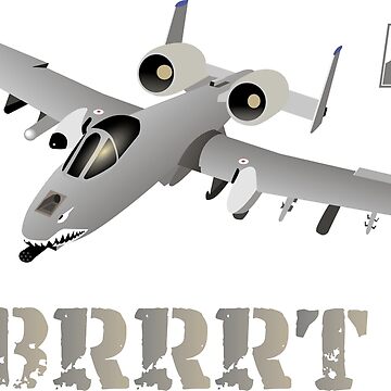 "A-10 Warthog Jet Aircraft BRRRT" Pin for Sale by NorseTech | Redbubble