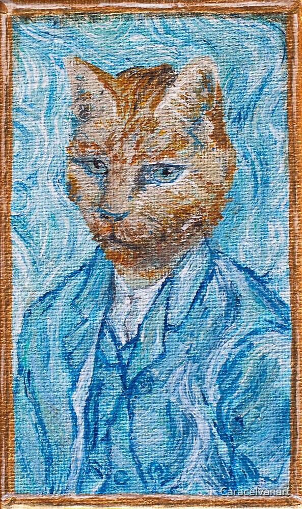 "Vincent Van Meow " by Caracelvanart | Redbubble