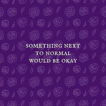 "Next to Normal" Sticker for Sale by playbillpaintng | Redbubble