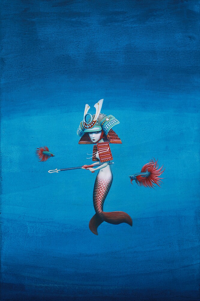 "Samurai Mermaid" by Graham Bliss | Redbubble
