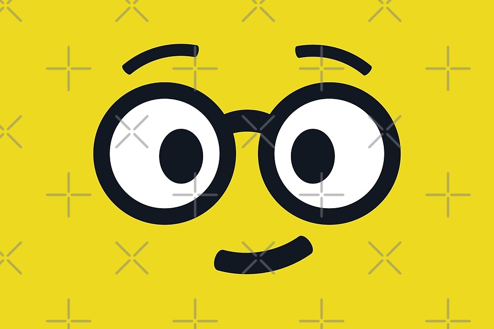 "Reading Glasses Smiley, Nerd Face, Nerdy, Know All, Emoji, Emoticon ...