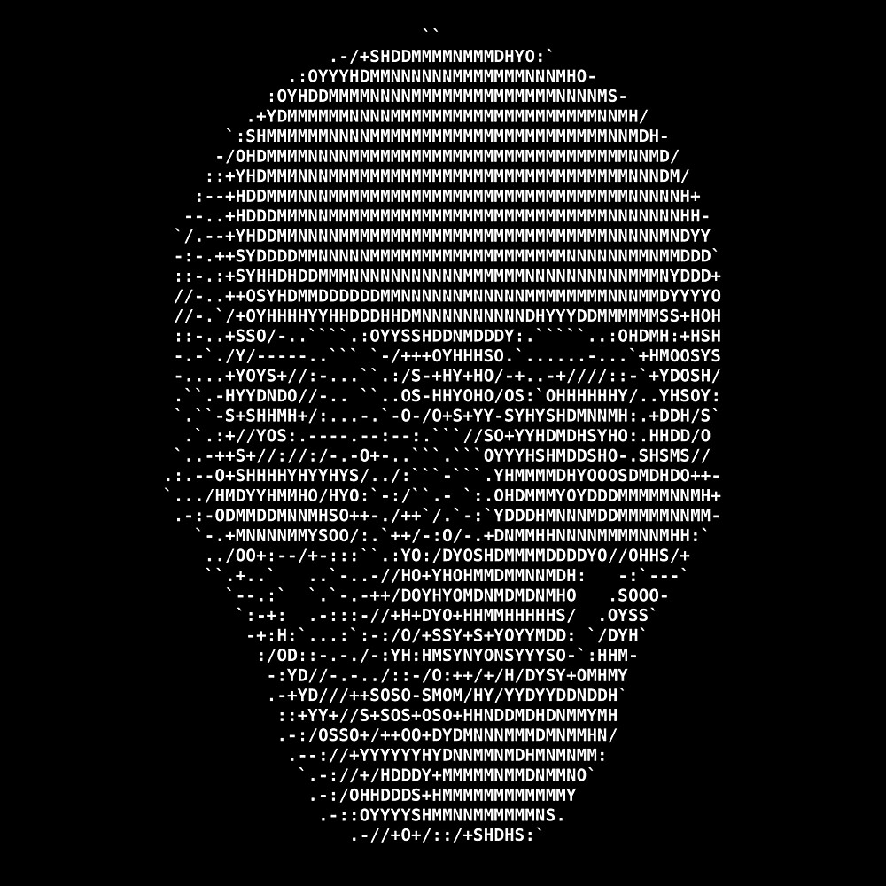Black ACSII Skull By LoonyRocket Redbubble black-acsii-skull-by-loonyrocket-redbubble