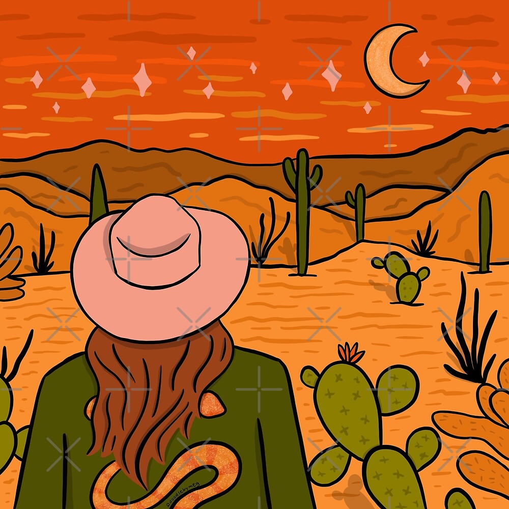 "Cactus Girl" by doodlebymeg | Redbubble