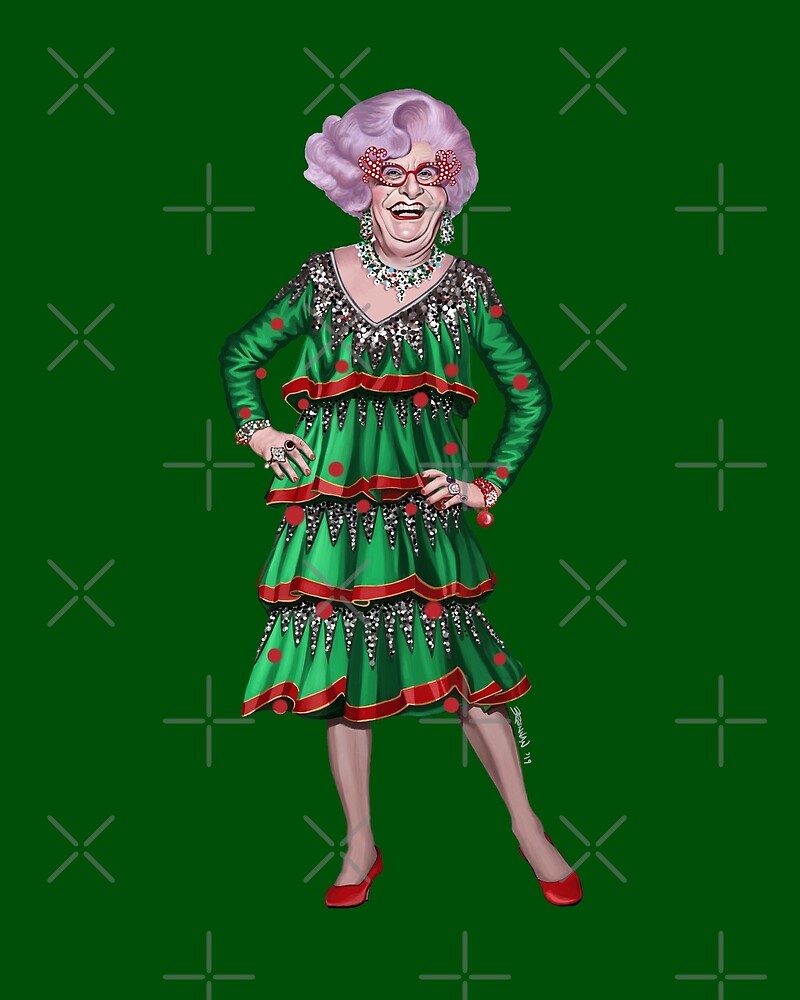 "Dame Edna Everage Christmas Frock by James Brennan" by dameednaeverage ...