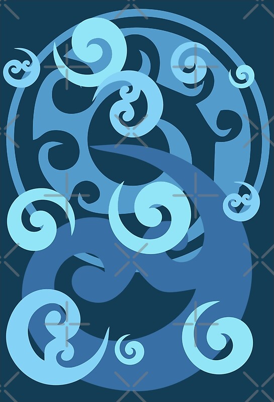 "Koru design, Blue" by Kiwidom | Redbubble