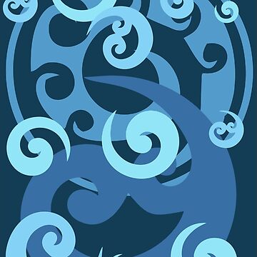 "Koru design, Blue" Pin for Sale by Kiwidom | Redbubble