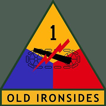 "1st Armored Division "Old Ironsides" (United States Army)" Sticker for ...