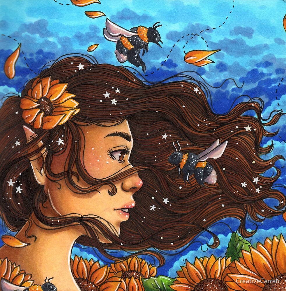 "Fantasy Bees" by CreativeCarrah | Redbubble