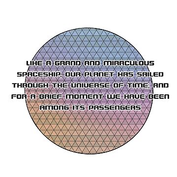 "Spaceship Earth" Sticker for Sale by SCarverDoodle | Redbubble