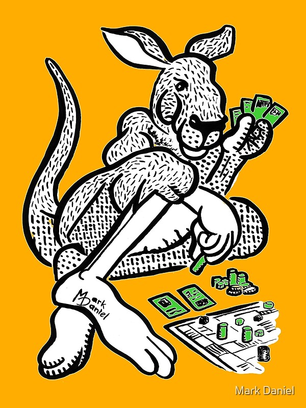 "Board Game Kangaroo" by Mark Daniel | Redbubble