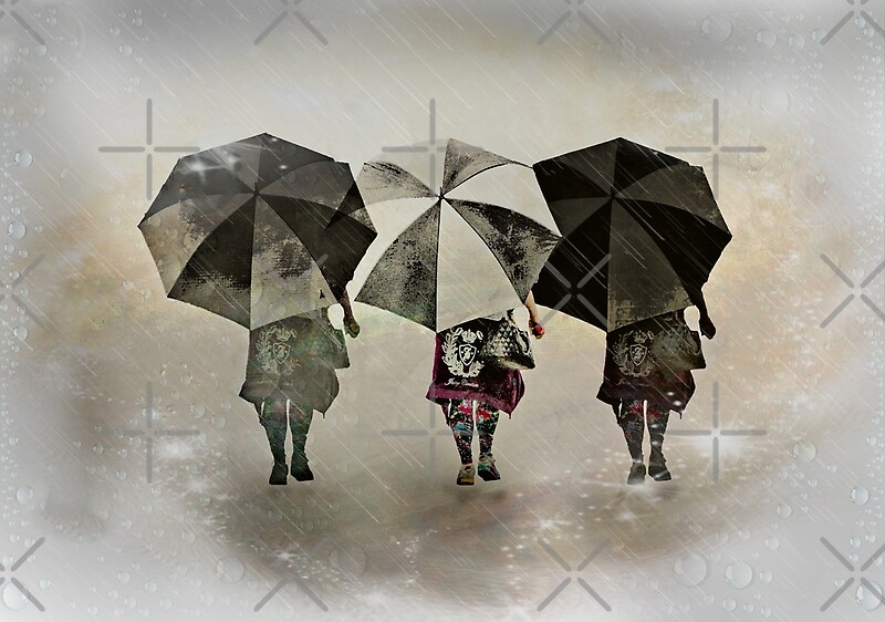 "A Rainy Day Outing" by CarolM | Redbubble
