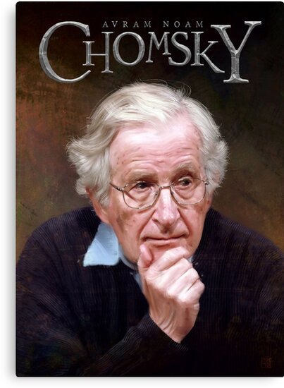 "Noam Chomsky" Canvas Print by carlostato | Redbubble