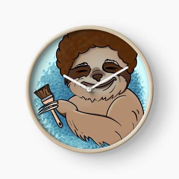 Bob Ross Clocks | Redbubble