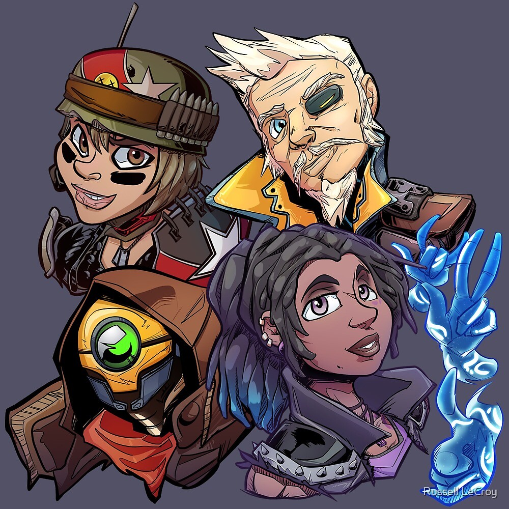 "Borderlands 3 Vault Hunter Selfie" by Russell LeCroy | Redbubble