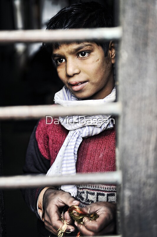 "Slave in the silk factory" by David Bassan | Redbubble