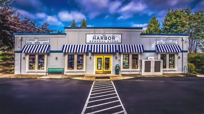 "Harbor General Store" Metal Prints by Steve Walser | Redbubble