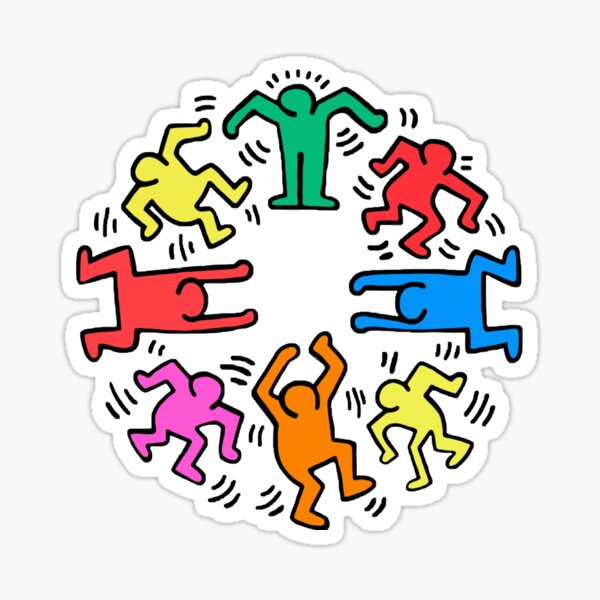 Keith Haring Stickers | Redbubble