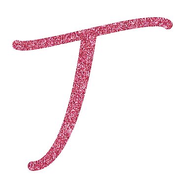 "Pink Glitter Letter "T"" Sticker for Sale by QthePhotog | Redbubble