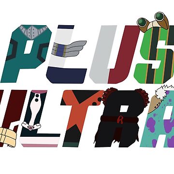 "Plus ultra!" Sticker for Sale by tmarshmellow | Redbubble