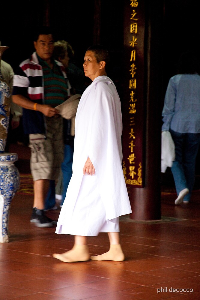 "Thai Buddhist Nun" by phil decocco | Redbubble