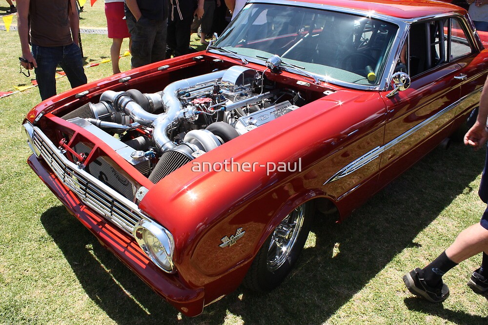 "FORD 460 cubic inches with twin turbos" by another-paul | Redbubble