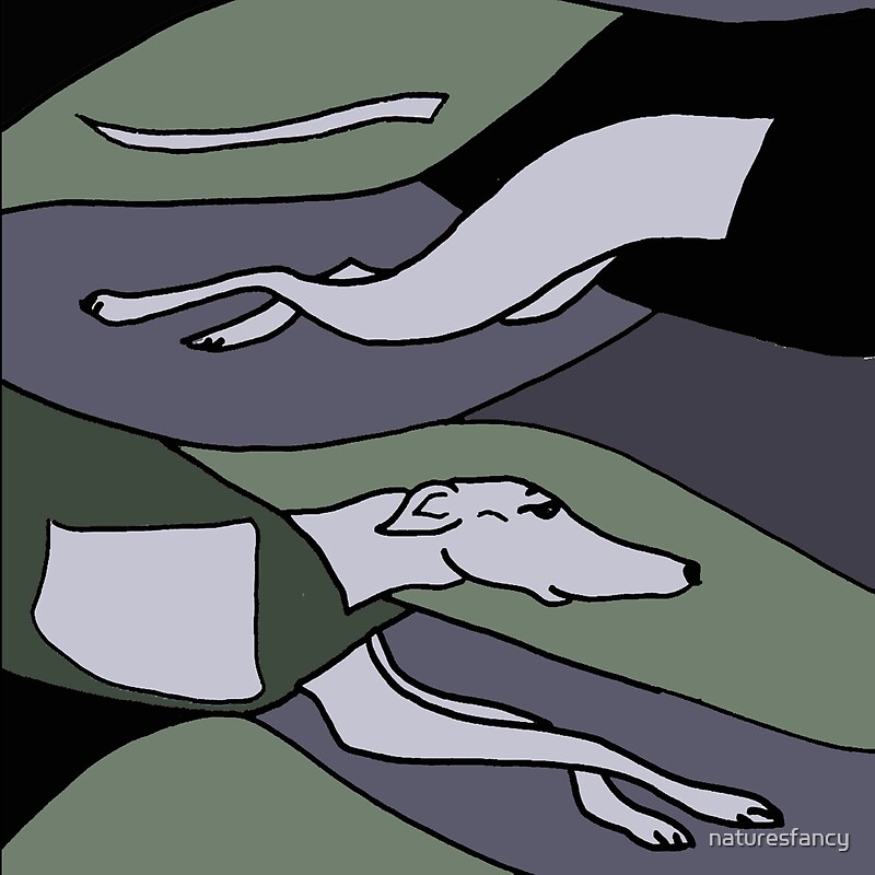 "Fun Greyhound Racing Dog Art Abstract" by naturesfancy | Redbubble