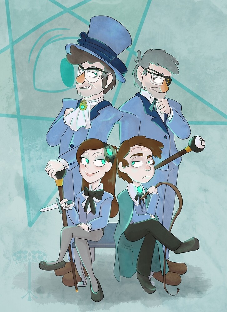 "Reverse Pines Family Portrait" by abaikgirl | Redbubble