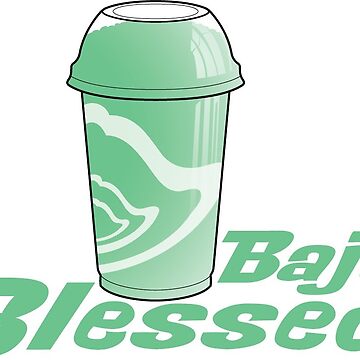 "Baja Blessed" Sticker for Sale by maxwellreichard | Redbubble