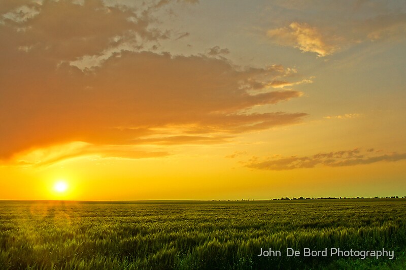 "A Plains Sunset" by John De Bord Photography | Redbubble