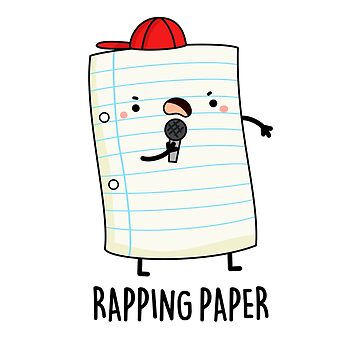 "Rapping Paper Funny Paper Puns " Sticker for Sale by punnybone | Redbubble