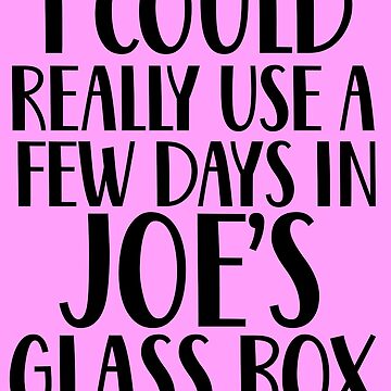 "I could really use a few days in joes glass box Joe Goldberg Netflix ...