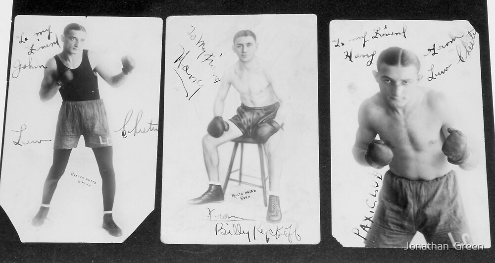 "Brooklyn Boxers Vintage Boxing Postcards " by Jonathan Green | Redbubble