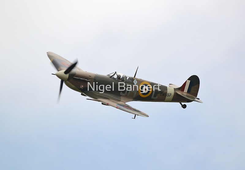 "Spitfire BM597 JH-C" by Nigel Bangert | Redbubble