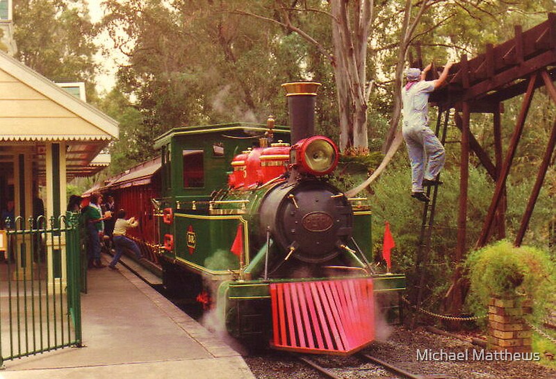 "Dreamworld steam train" by Michael Matthews | Redbubble