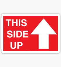 This Side Up Stickers | Redbubble