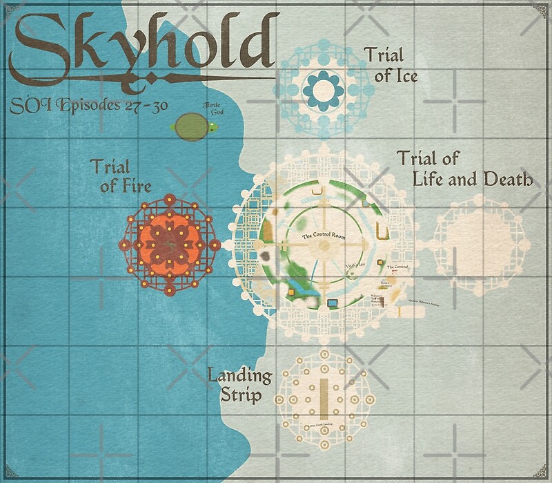 "Map of Skyhold" by Aaron Clausen | Redbubble