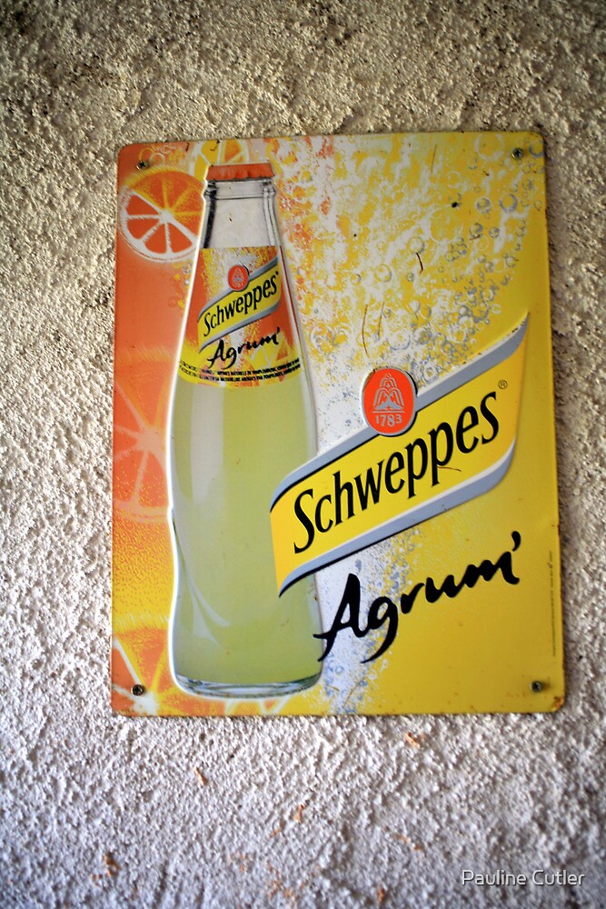 "Old Tin Sign, France" by PaulineC | Redbubble