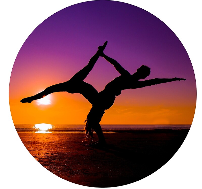 "Acro Sunset Silhouette by SadSac Designs" by SadSacDesigns | Redbubble