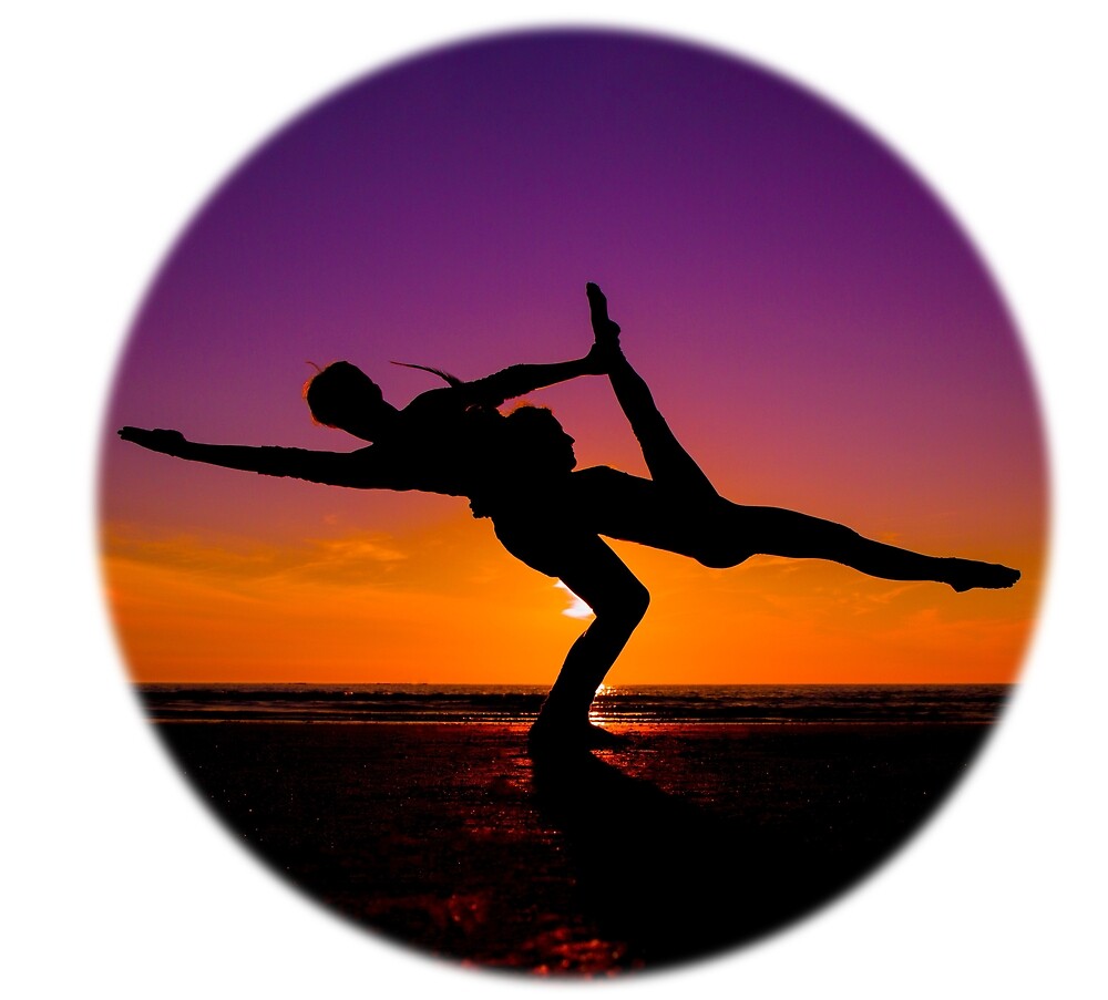 "Acro Sunset Silhouette by SadSac Designs" by SadSacDesigns | Redbubble